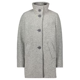 AMBER & JUNE AMBER & JUNE Damen Kurzjacke "Damen mit Stehkragen", grau, Gr. 40, Obermaterial: 50% Polyester, 47% Wolle, 3% diverse Faserarten. Futter: 100%