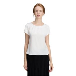 Vera Mont Damen Satinbluse "Damen kurzarm", wei&szlig;, Gr. 42, Satin, Obermaterial: 100% Polyester, Blusen