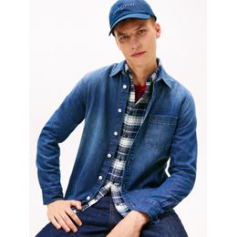Tommy Jeans Herren Jeanshemd "TJM DENIM REGULAR FIT"denim schwarz, Gr. 4XL, Denim/Jeans, Obermaterial: 100% Baumwolle, Hemden