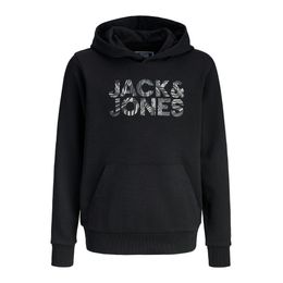Jack & Jones Jack & Jones Junior Sweatshirt 'JJEJEFF' Jungen Gr&ouml;&szlig;e 128 dunkelgrau / schwarz / wei&szlig;