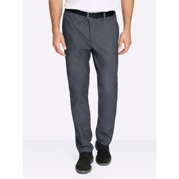 Br&uuml;hl BR&Uuml;HL Herren Webhose, blau, Gr. 60, unifarben, 97% Baumwolle, 3% Elasthan, Hosen