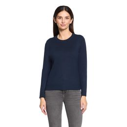 Betty Barclay Damen Strickpullover "Damen mit Rundhalsausschnitt", blau, Basic, Gr. 38, Strick, Obermaterial: 55% Viskose, 30% Polyester, 15%