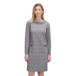 Betty Barclay Damen Sweatkleid "Damen mit Kragen", grau, Gr. 40, Obermaterial: 50% Baumwolle, 48% Polyester, 2% Elasthan, Kleider