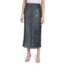 Vera Mont Damen Maxirock "Damen mit Gummizug", grau, festlich, Gr. 36, Obermaterial: 93% Polyester, 7% Elasthan; Futter: 100% Polyester, R&ouml;cke,