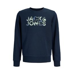Jack & Jones Jack & Jones Junior Sweatshirt 'JJEJeff' Jungen Gr&ouml;&szlig;e 98 blau / nachtblau / anthrazit / hellgr&uuml;n