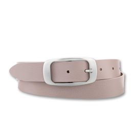 Bernd G&ouml;tz Lederg&uuml;rtel BERND G&Ouml;TZ "Lederg&uuml;rtel mit abgerundeter Rechteckschlie&szlig;e", Damen, Gr. 100, rosa (helltaupe), Rindsleder, G&uuml;rtel Lederg&uuml;rtel