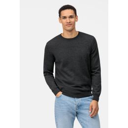 OLYMP Herren Strickpullover "OLYMP Casual Strick"graphit, Gr. XL, 100% Schurwolle, Pullover