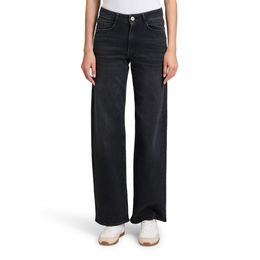 BETTY & CO BETTY & CO Damen High-waist-Jeans "Damen mit weitem Bein", blau, Gr. 38, Obermaterial: 94% Baumwolle, 5% Polyester, 1% Elasthan., Jeans