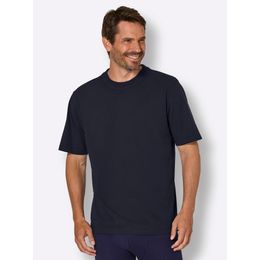 w&auml;schepur W&Auml;SCHEPUR Herren Pyjamaoberteil "Schlafanzug-Shirt", Gr. 52, grau, marine: 100% BW; anthrazit-mel: 55% BW, 45% PES% 2 Teile mit untersch. Material,