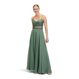Vera Mont Damen Abendkleid "Damen mit Spitze", gr&uuml;n, Gr. 42, Obermaterial: 100% Polyester; Futter: 100% Polyester, Kleider, Dekoelemente