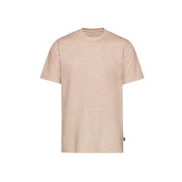 TRIGEMA Herren T-Shirt "TRIGEMA T-Shirt DELUXE Baumwolle", beige, Basic, Gr. 4XL, Single Jersey, 100% Baumwolle, Shirts
