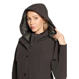 Betty Barclay Damen Outdoorjacke "Damen mit abnehmbarer Kapuze", gr&uuml;n, Gr. 36, Obermaterial: 88% Polyester, 12% Elasthan. Besatz: 100% Polyamid.