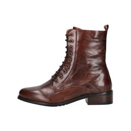 Everybody Damen Schn&uuml;rstiefelette "Everybody Stiefelette Leder", Gr. 39, braun, Leder, Schuhe