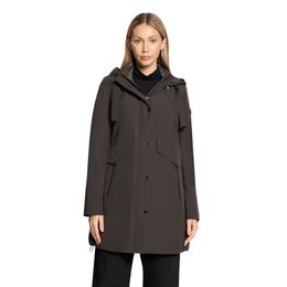 Betty Barclay Damen Outdoorjacke "Damen mit abnehmbarer Kapuze", gr&uuml;n, Gr. 40, Obermaterial: 88% Polyester, 12% Elasthan; Besatz: 100% Polyamid;