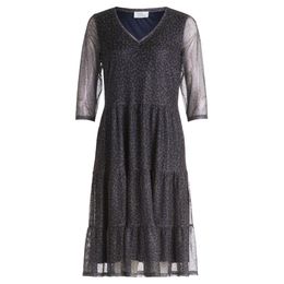 Vera Mont Damen Sommerkleid "Damen mit Stufen", gr&uuml;n, Gr. 40, Mesh, Obermaterial: 95% Polyester, 5% Elasthan. Futter: 100% Polyester, Kleider
