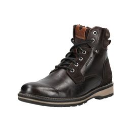 Bullboxer Damen Schn&uuml;rstiefelette "Bullboxer Stiefelette Leder/Textil", Gr. 43dunkelbraun, Leder, Textil, Schuhe
