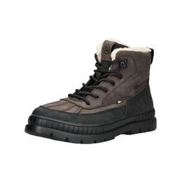 Bugatti Damen Schn&uuml;rstiefelette "Bugatti Stiefelette Lederimitat", Gr. 41braun, schwarz, Lederimitat, Schuhe