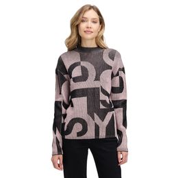 Betty Barclay Damen Strickpullover "Damen mit Jacquard", schwarz, Gr. 40, Strick, Obermaterial: 50% Viskose, 27% Polyamid, 23% Polyester, Pullover