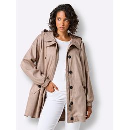 Damen Anoraksesam, Gr. 42, CREATION L PREMIUM, unifarben, 70% Viskose, 30% Leinen, Jacken