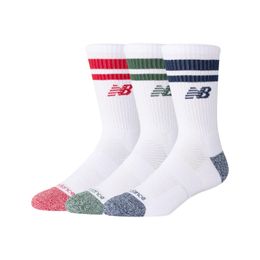 New Balance Herren Sportsocken, Gr. Mcolorot, Obermaterial: 74% Baumwolle, 23% Polyester, 3% Elasthan, Socken