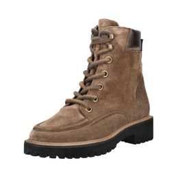 Paul Green Damen Schn&uuml;rstiefelette "Paul Green Stiefelette Veloursleder", Gr. 39erde, Veloursleder, Schuhe