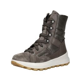 Legero Damen Schn&uuml;rstiefelette "Legero Stiefelette Leder/Textil", Gr. 43, braun, Leder, Textil, Schuhe