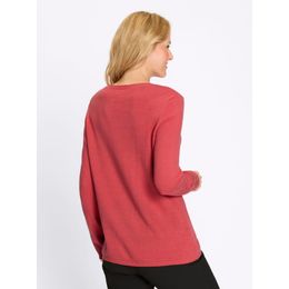 Classic Basics Damen Strickpullover "Pullover", rot, Gr. 48, unifarben, 100% Baumwolle, Pullover
