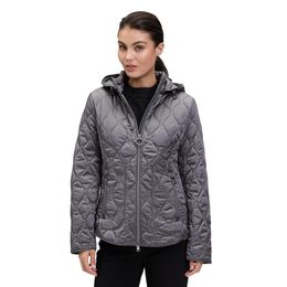 Betty Barclay Damen Outdoorjacke "Damen mit abnehmbarer Kapuze", grau, Gr. 36, Obermaterial: 100% Polyamid, Jacken