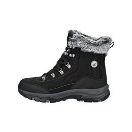Skechers Damen Schn&uuml;rstiefelette "Skechers Stiefelette Lederimitat/Textil", Gr. 40schwarz, Lederimitat, Textil, Schuhe
