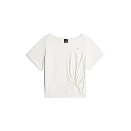 G-Star Raw T-Shirt G-STAR "Knot T-Shirt", Damen, Gr. M, milk, Obermaterial: 100% Baumwolle, Shirts T-Shirt
