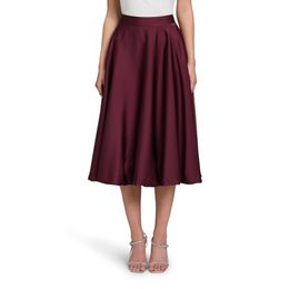 Vera Mont Damen Maxirock "Damen mit elastischem Bund"deep dahlia, Gr. 38, Satin, Obermaterial: 100% Polyester; Futter: 100% Polyester, R&ouml;cke
