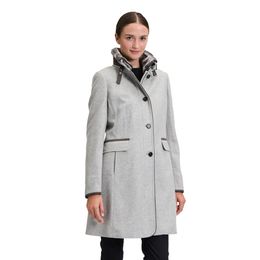 Gil Bret Damen Wolljacke "Damen mit Stehkragen"light silber melange, Gr. 44, Obermaterial: 70% Wolle, 20% Polyamid, 10% Polyester; Besatz: 85%