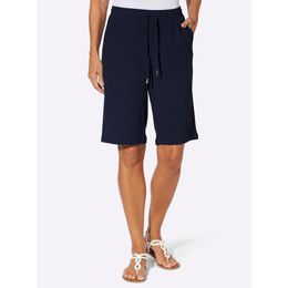 Classic Basics Damen Bermudasmarine, Gr. 54, unifarben, 97% Polyester, 3% Elasthan, Hosen