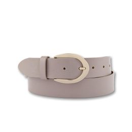 Bernd G&ouml;tz Lederg&uuml;rtel BERND G&Ouml;TZ "Lederg&uuml;rtel mit hochwertiger Goldschlie&szlig;e, Business & Casual", Damen, Gr. 105, helltaupe, Rindsleder, G&uuml;rtel Lederg&uuml;rtel