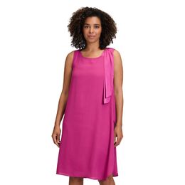 Cartoon Damen Chiffonkleid "Damen mit Schleifenknoten", pink, Gr. 40, Obermaterial: 100% Polyester, Kleider