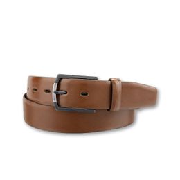 Bernd G&ouml;tz BERND G&Ouml;TZ Herren Lederg&uuml;rtel "Lederg&uuml;rtel mit zweifarbiger Designschlie&szlig;e als Blickfang", braun, Gr. 100, Rindsleder, G&uuml;rtel