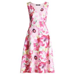 Vera Mont Damen Cocktailkleid "Damen mit Blumenprint", rosa, Gr. 42, Obermaterial: 90% Polyester, 10% Elasthan. Futter: 100% Polyester, Kleider,