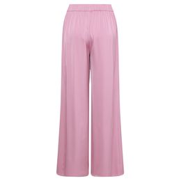 Stoffhose Vera Mont "Damen mit Taschen", Damen, Gr. 40, Normalgr&ouml;&szlig;en, peony blush, Satin, Obermaterial: 100% Polyester, weit lang, Hosen Stoffhose, Material