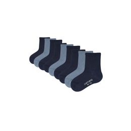 Socken Camano "Babysocken ca-soft 9er Pack", Mädchen, Gr. 15/18, navy, 77% Baumwolle, 22% Polyamid, 1% Elasthan, uni, Socken Socken, 9er Pack Aus OCS-zertifizierter Baumwolle, Ohne einengenden Gummibund