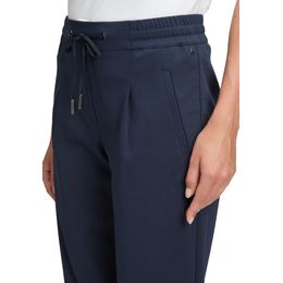 BETTY & CO BETTY & CO Damen Stretch-Hose "Damen mit Eingrifftaschen", blau, Gr. 44, Obermaterial: 53% Baumwolle, 38% Polyamid, 9% Elasthan, Hosen, Material
