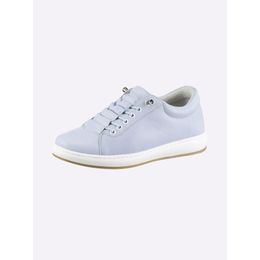 Andrea Conti Damen Sneaker, Gr. 37hellblau, Glattleder, Leder, Rindsleder, Schuhe