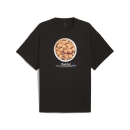 Puma Herren T-Shirt "Hooptopia Break Fast T-Shirt Herren", schwarz, Gr. S, clean, Obermaterial: 100% Baumwolle; Rippe: 70% Baumwolle, 30% Polyester,