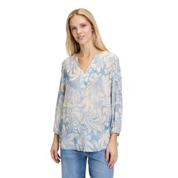 Cartoon Damen Schlupfbluse "Damen mit Gummizug", blau, Gr. 34, Obermaterial: 100% Viskose, Blusen
