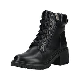 Damen Schn&uuml;rstiefelette "Dockers by Gerli Stiefelette Lederimitat", Dockers by Gerli, Gr. 36, schwarz, Lederimitat, Schuhe