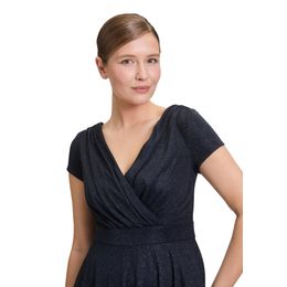Vera Mont Damen Cocktailkleid "Damen im Glitzer-Look", blau, Gr. 40, Netz, Obermaterial: 100% Polyester. Futter: 100% Polyester, Kleider, Stoff