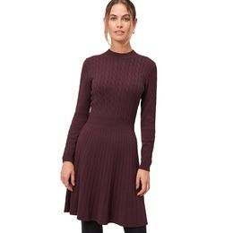 Zero Damen Strickkleid "Damen mit Zopfmuster"palazzo, Gr. 42, Strukturmuster, Strick, Obermaterial: 50% Viskose, 28% Polyester, 22% Polyamid,