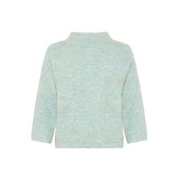 Cartoon Damen Strickpullover "Damen mit Stehkragen", blau, Gr. 34, Obermaterial: 75% Polyester, 18% Polyamid, 6% Wolle, 1% Elasthan, Pullover