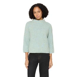 Cartoon Damen Strickpullover "Damen mit Stehkragen", blau, Gr. 44, Obermaterial: 75% Polyester, 18% Polyamid, 6% Wolle, 1% Elasthan, Pullover