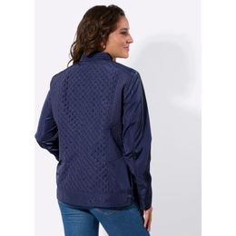 Casual Looks Damen Steppjacke, blau, Gr. 40, unifarben, 100% Polyester, Wattierung:100% Polyester, Jacken