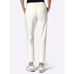 Heine Damen 7/8-Hoseecru, Gr. 40, unifarben, 48% Baumwolle, 45% Polyester, 7% Elasthan, Hosen